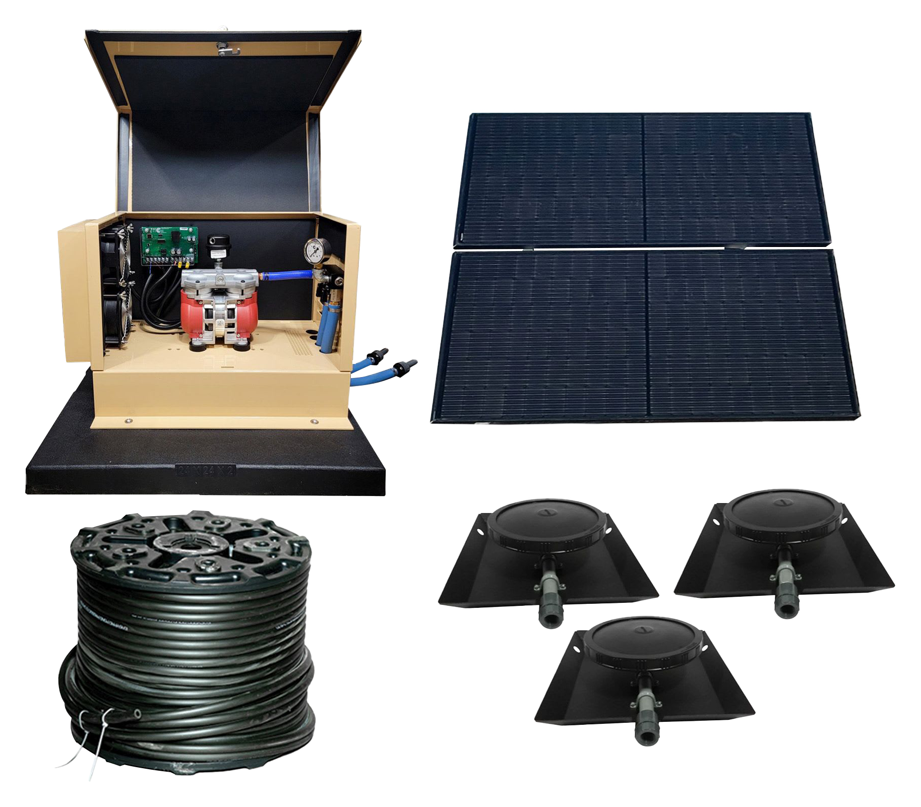 Outdoor Water Solutions TurboAir III Solar Aerator with Sound Kit ...